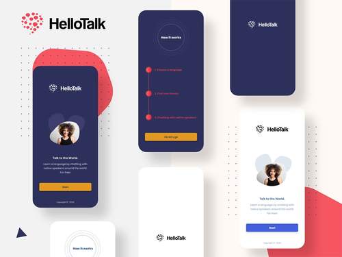 演练简介简介页 HelloTalk（第一部分）UI素材 - PNG派