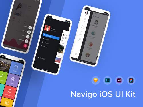 Navigo iOS用户界面工具包UI素材 - PNG派