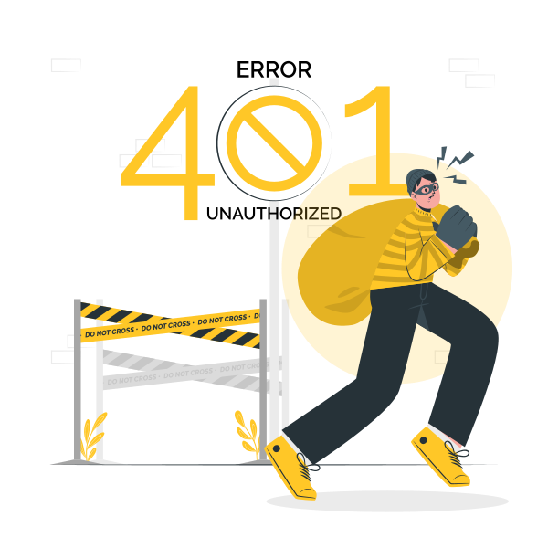 401错误未经授权矢量svg插画SVG素材下载_13315291_401 Error Unauthorized_401错误未经授权矢量svg ...