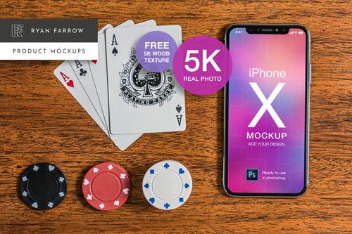 iPhoneX手机PS样机模板 - PNG派